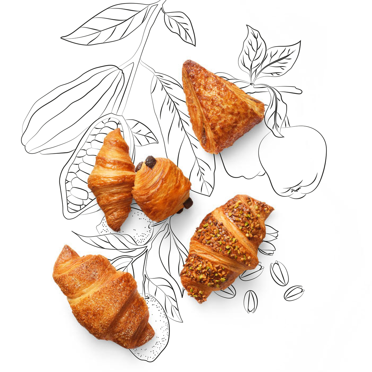 Mini Pain au Chocolat 40g | Viennese-Pastries | Family | Catalog ...