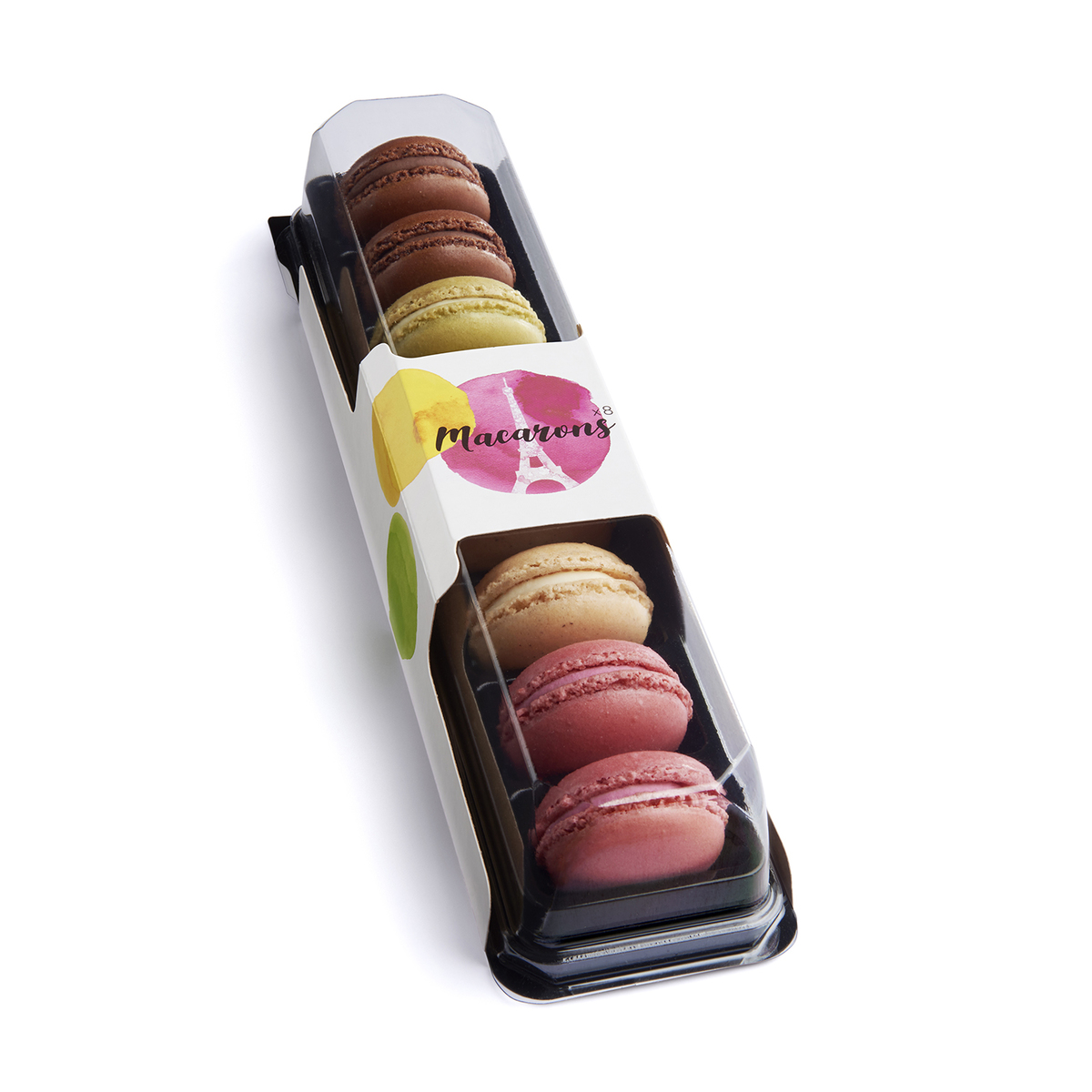 Blister pack of macarons Classic Flavours (8 x 12 g) | Bridor Site